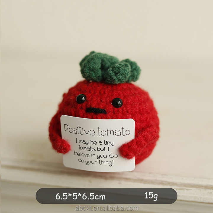 Cute Mini Positive Potato Knit Emotional Support Pickle Doll Toy