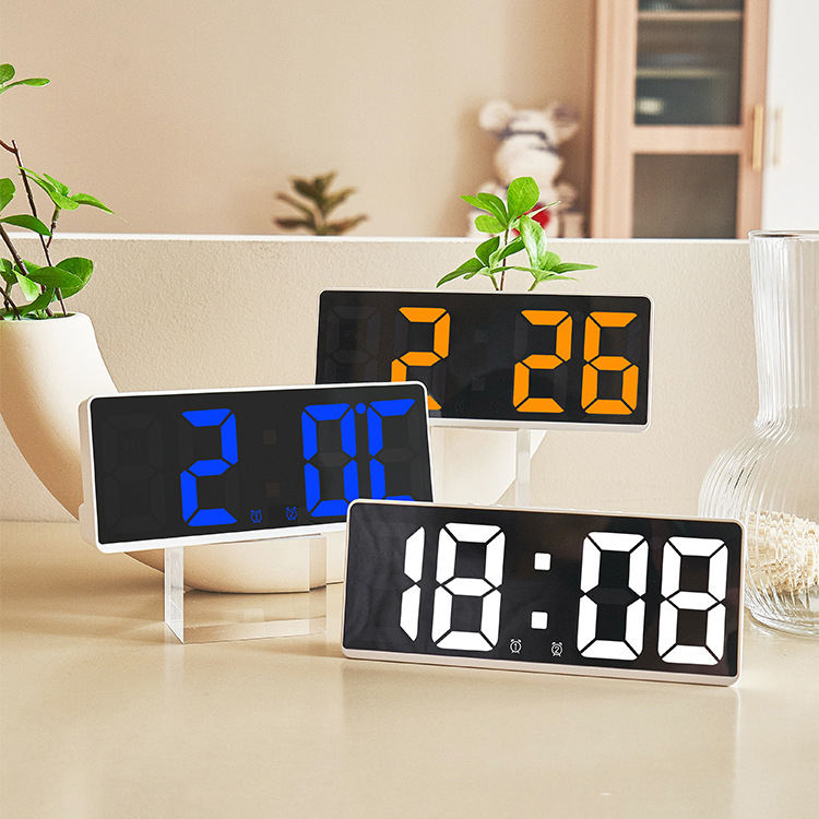 Plastic LED Digital Desk Reloj Clock Smart Digital Table Clock Display ...