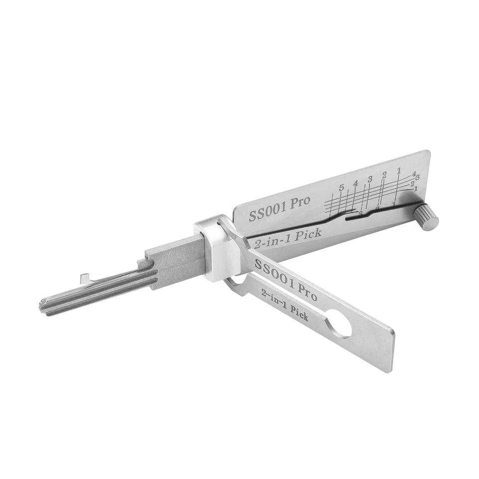2-in-1 Auto Pick & Decoder SC4 SC1 KW1 KW5 Steel Key Blank