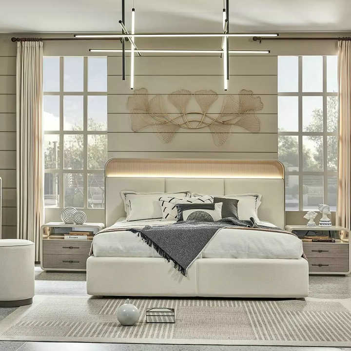 Factory Price Wholesale Wooden Simple and Classic Large Bed Hot ...