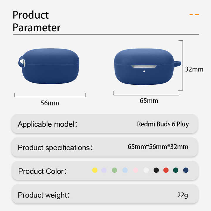 Protective Silicone Case for Xiaomi Redmi Buds 6 Play