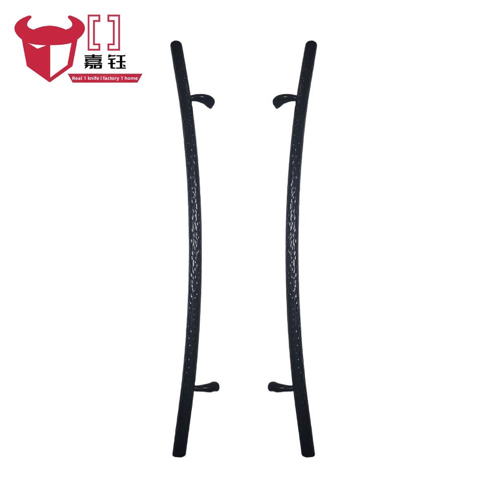 Casual Black Aluminum Alloy Door Handle Branch Pattern Modern Design ...