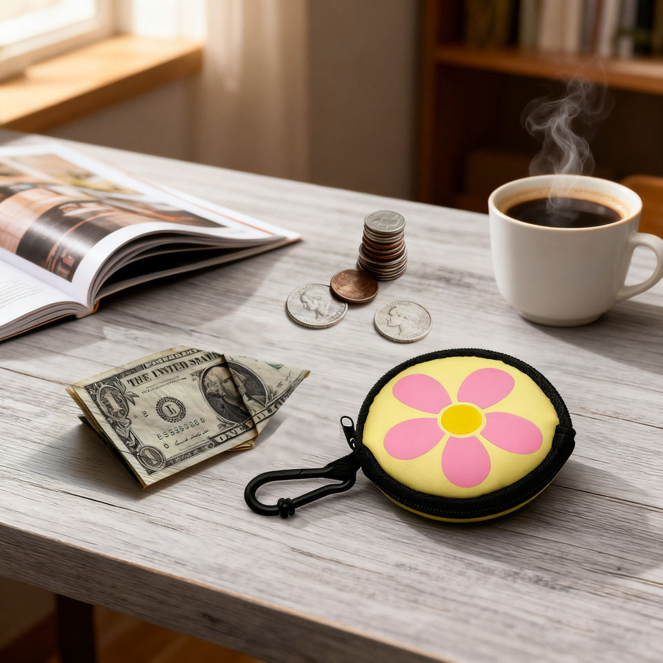 Wholesale Neoprene Coin Purse with Zipper and Carabiner Clip ...