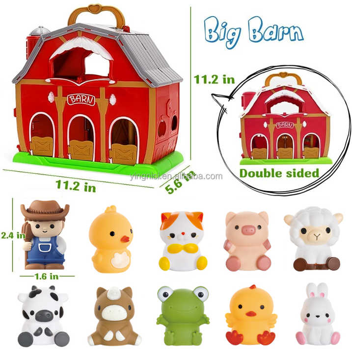 Toddlers Farm Animal Toy Sorting Barn - Learning Fun