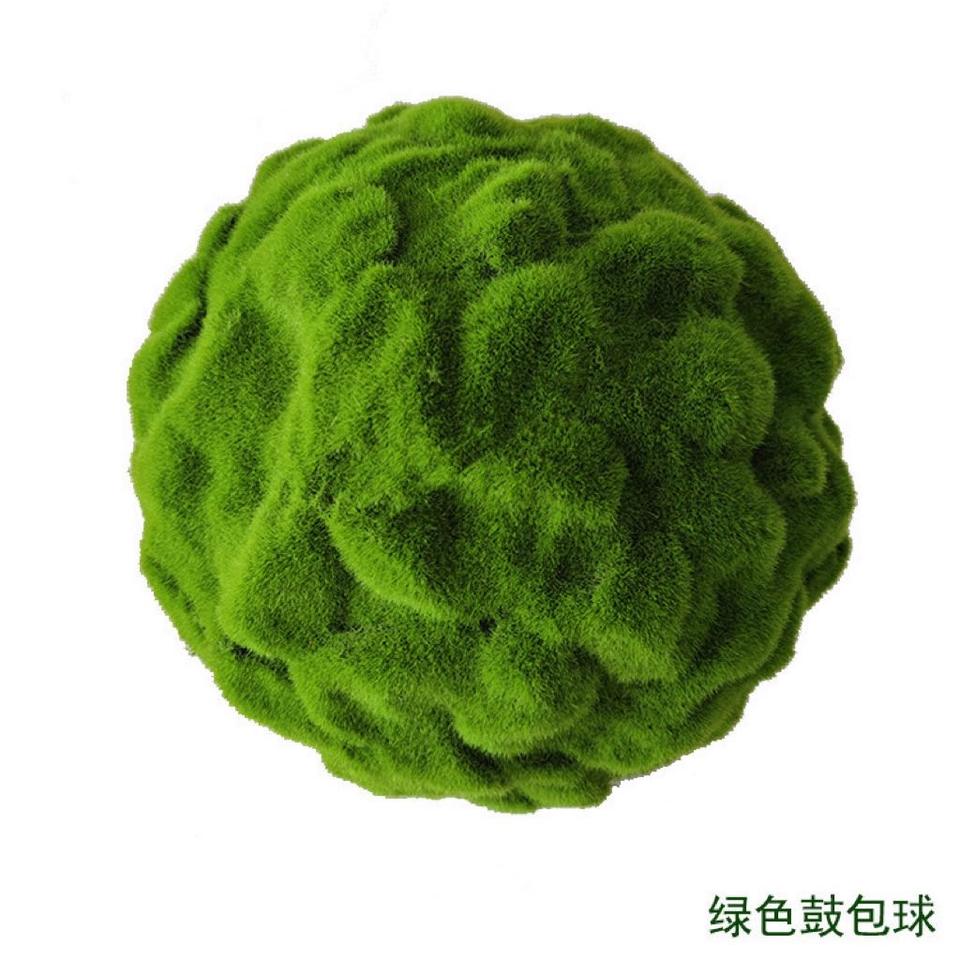 Outdoor Decor Green Space Moss Grass Ball Foam Moss Stone