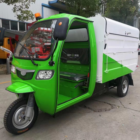 Tricycle 3 Wheel Waste Motorcycle - Efficient Garbage Dumper