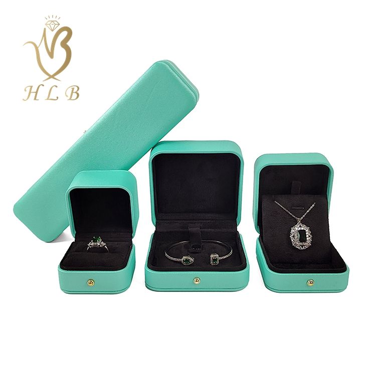 Factory Custom Jewelry Box Packaging Pu Leather Ring Box Jewellery ...