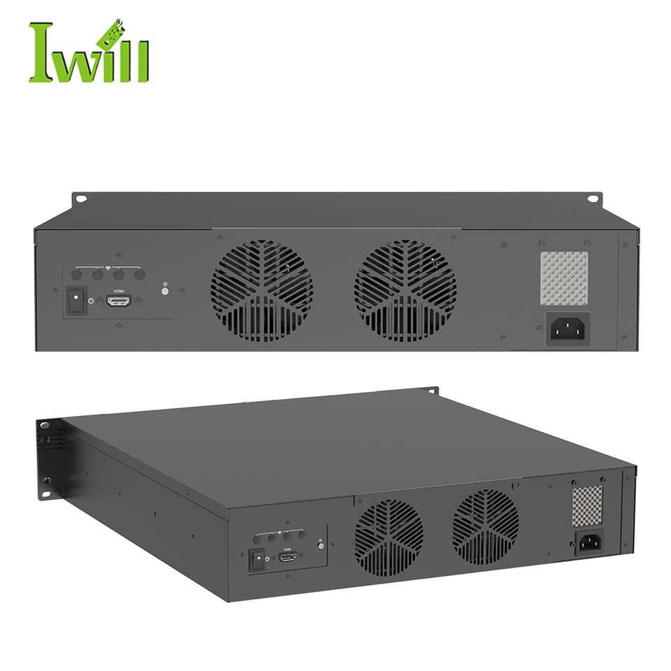 2U 6 Lan 4 Spf Rack Firewall Router H610 Chipset Network Server 12th ...