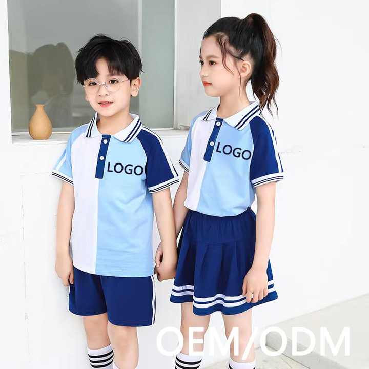 Custom Kindergarten Tracksuit Uniforms with Colored Polo