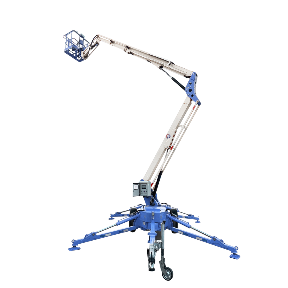 Compact Spider Lift Cherry Picker 12m Towable Articulated Boom Lift for ...