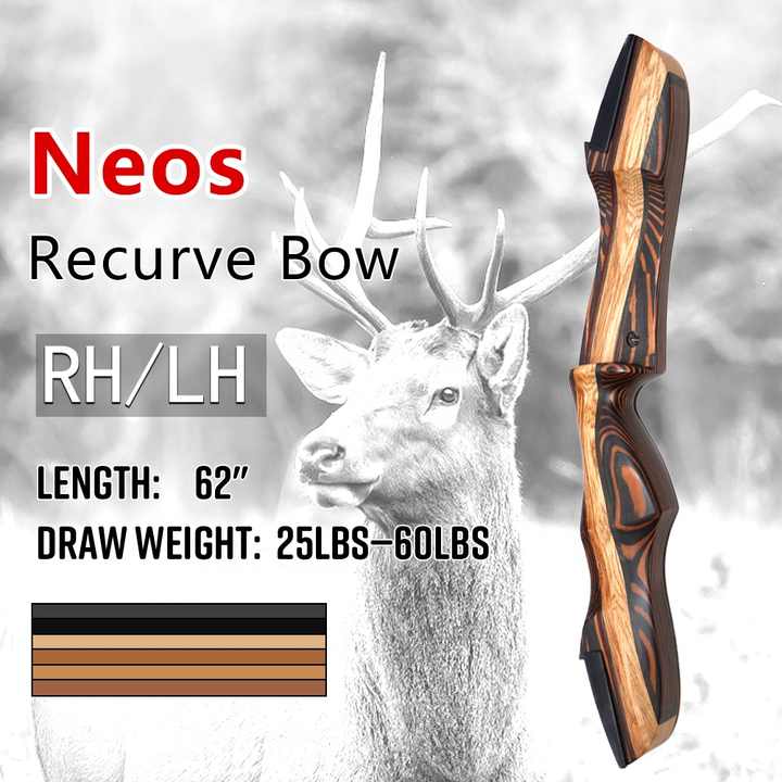 Old Mountain 62 Inch Neos Traditional Wooden Cheap Recurve Bow Laminate ...