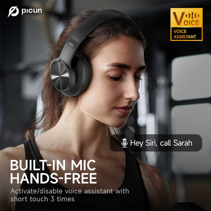 Picun B8 Foldable over Ear Stereo Music Bluetooth Headphones