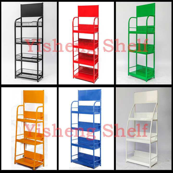 Customized Metal Chip Display Rack New Design Supermarket Food ...