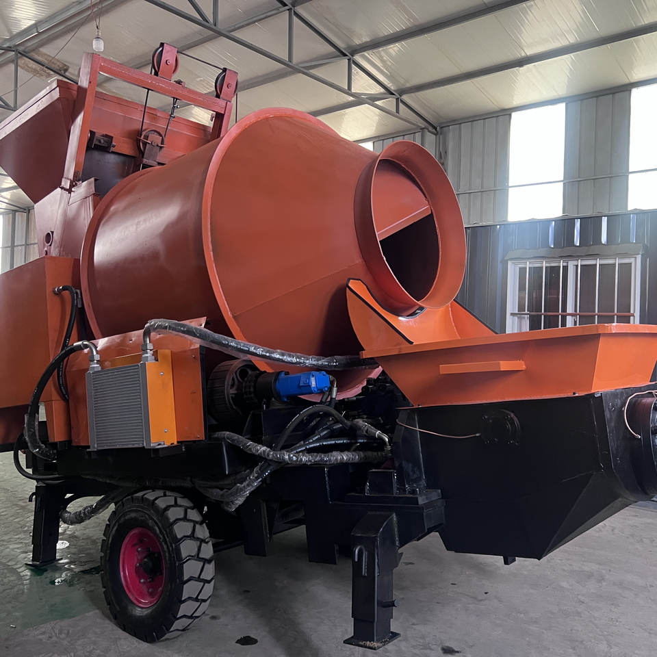 High Efficiency Diesel Mini Portable Concrete Pump 150m Horizontal 500m ...