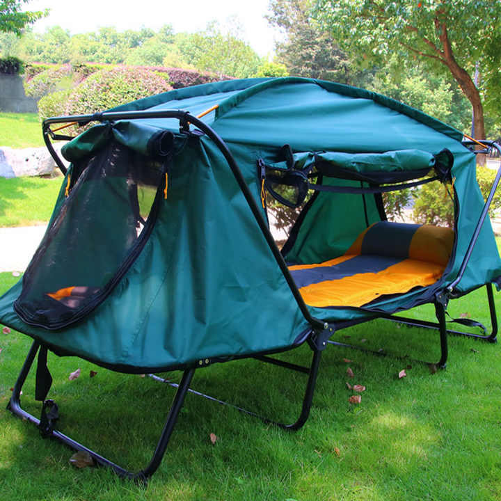 Two-in-one Outdoor Camping Folding Single Tent Marching Bed Portable ...