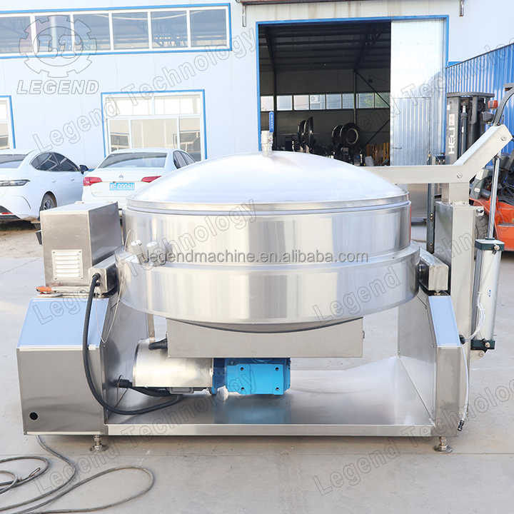 Industrial Jacketed Cooker with Agitator Jacketed Kettle with Mixer ...