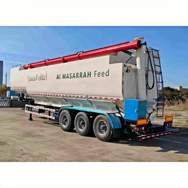 60 Tons Animal Feed Transport Truck 65 Cubic Pig Bulk Feed Truck 70 Cbm ...