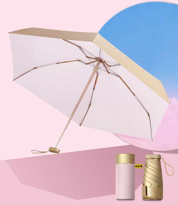 Mini Umbrella Pocket Wholesale Mini Umbrella Gold Uv Protection 5 ...