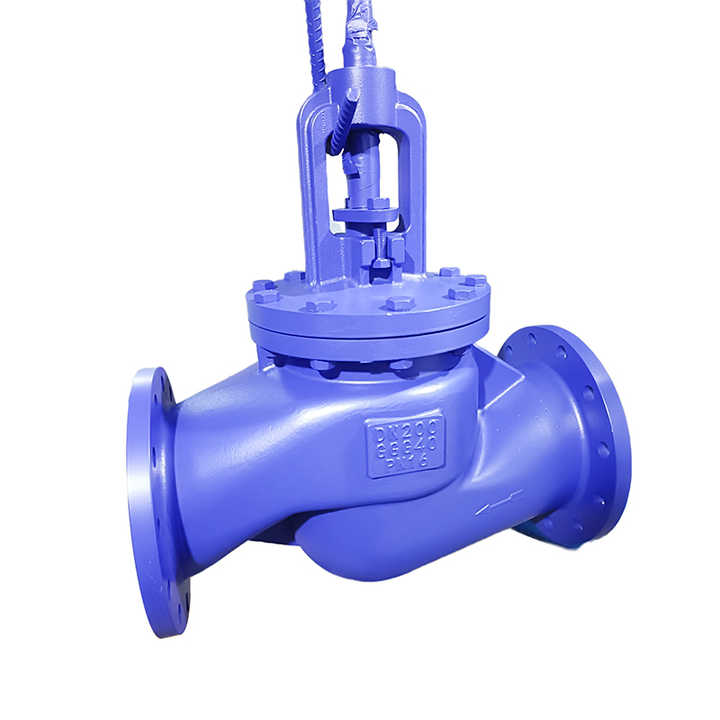4 Inch DIN Flanged Shut off Valve Cast Iron Bellow Globe Valve PN16