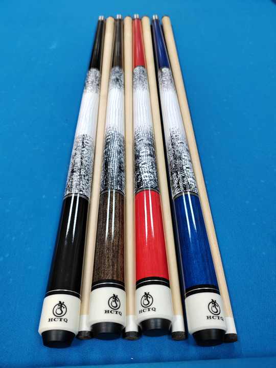 Handmade 1/2 Split Maple 145cm Pool Cue Lizard Skin Wrap 13mm Tip High ...