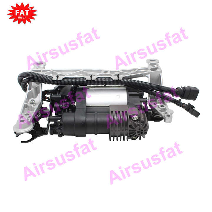 Air Suspension Compressor Air Ride Pump With Bracket for VW Touareg ...