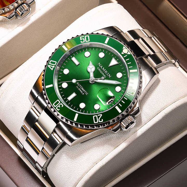 Customized 9909 Men's Simple Style Mechanical Watch Stainless Steel ...