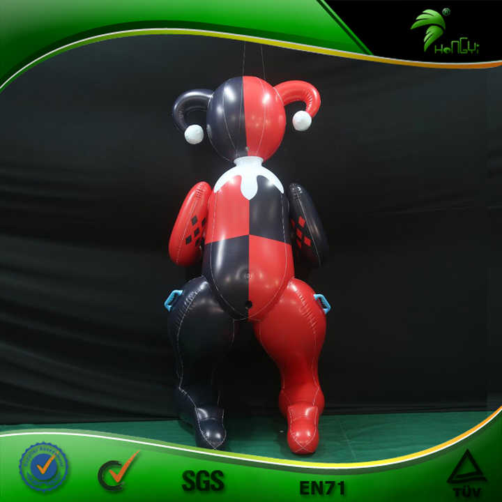 Glossy PVC Custom Inflatable Clown Girl Inflatable Funny Doll Model for ...