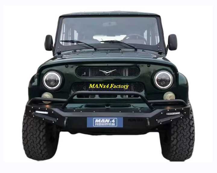 Manx4 4wd Bull Bar Nudge Bar Steel Front Bumper for UAZ Hunter