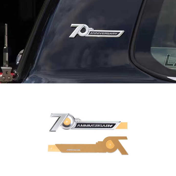 70th Anniversary Logo Car Sticker For Toyota Land Cruiser LC200 LC300 ...