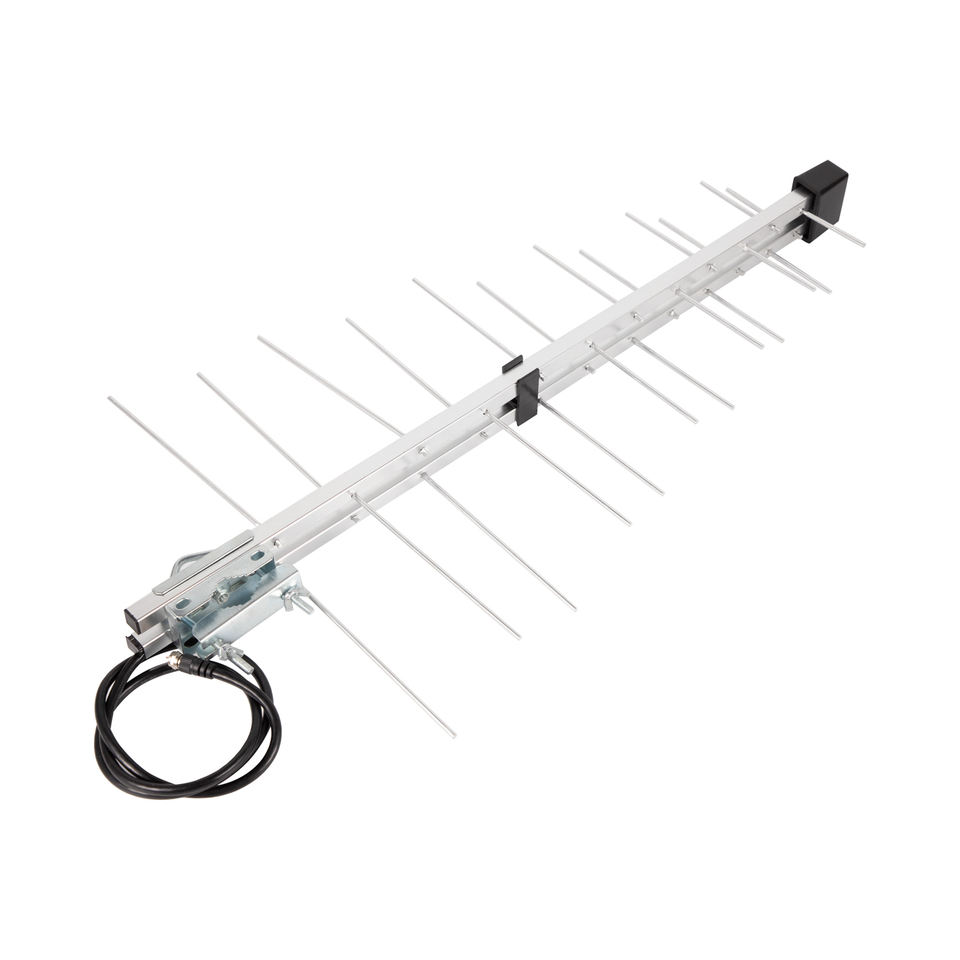 Log Periodic TV Antenna, UHF 470-860MHz, 18-32E Elements Custom, F-Type ...
