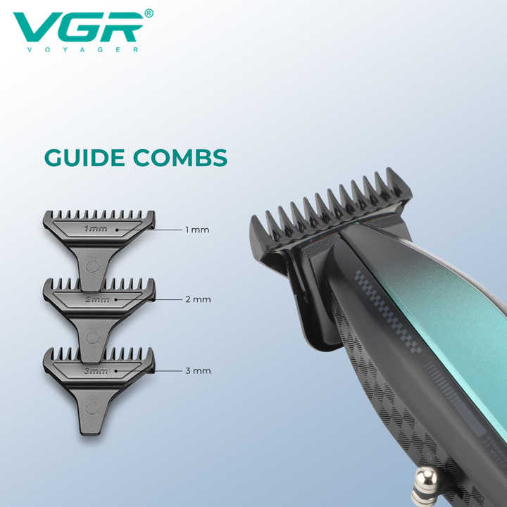 VGR V-992 Hair Trimmer - High-Speed 9000RPM Motor Barber Tool