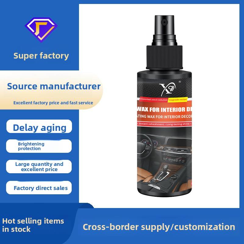 X9 100ml Car Care Wax Dashboard Tire Leather Seat Polishing Conditioner ...