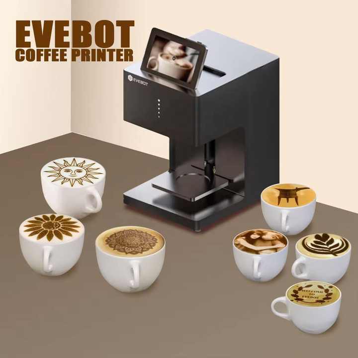 Foam Milked Coffee Printer - Create Artistic Cakes & Biscuits