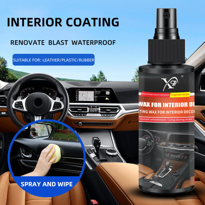 X9 100ml Car Care Wax Dashboard Tire Leather Seat Polishing Conditioner ...