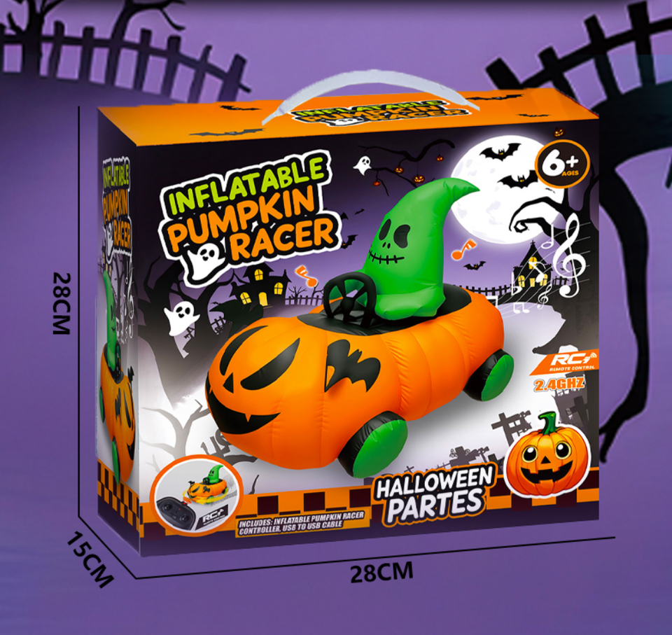 Inflatable Pumpkin Carriage Automatic One-Button Inflation Deflation ...