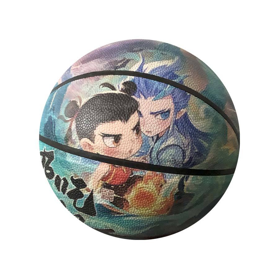 Custom Logo Basketball Size Composite Leather Cover with PU Rubber ...