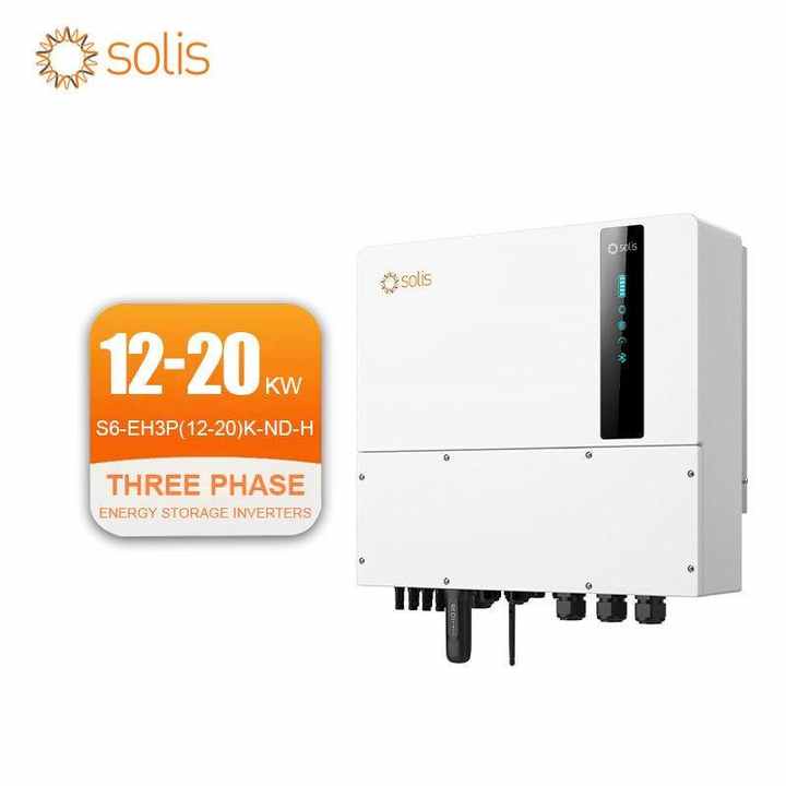 EU Version Solis Hybrid Inverter S6-EH3P20K-ND-H Solis Solar Energy Storage Inverter 20KW Three ...