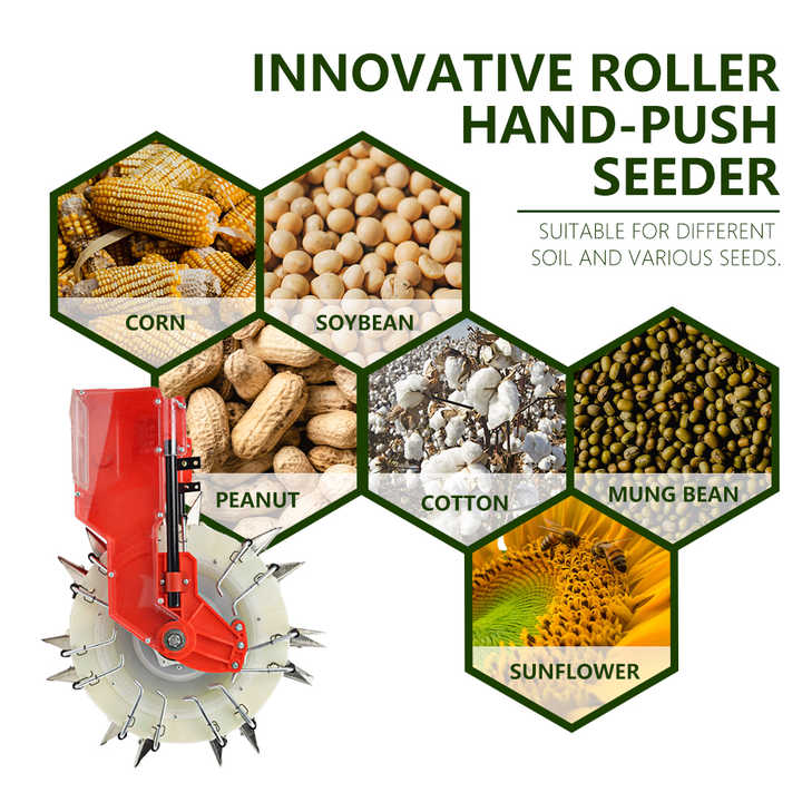 Hand Push Maize Corn Seeder Manual Seeds Planter Machine For Hot Sale ...