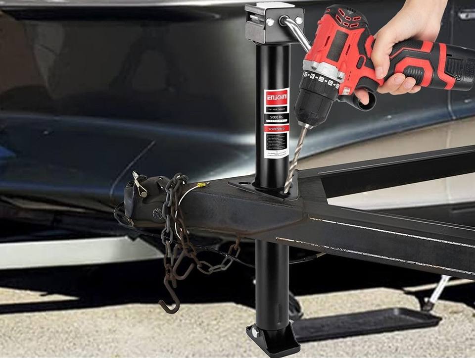 ENJOIN Heavy Duty a-Frame Trailer Jack - 5000lbs Capacity