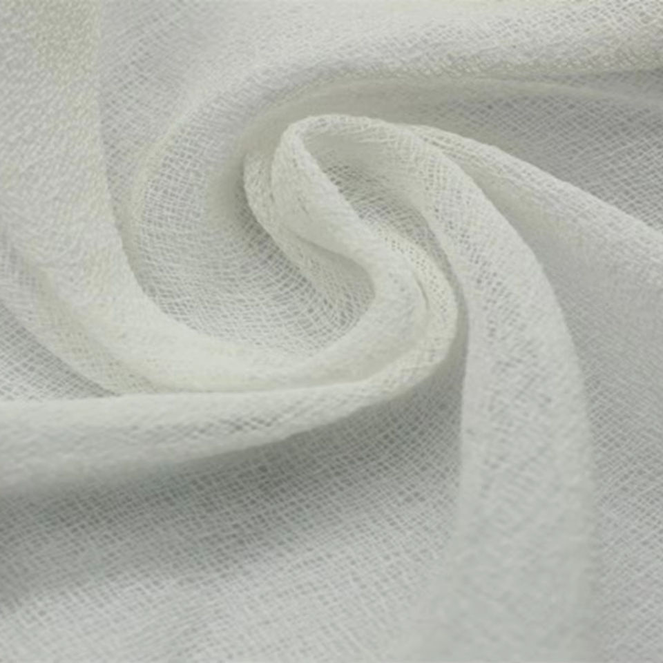 Wholesale Breathable Eco-Friendly White Crinkle Pure Chiffon Roll Stock ...