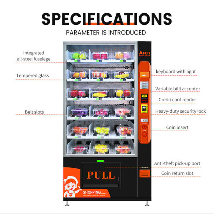 AFEN Intelligent Fresh Food Vending Machine - Healthy Choices