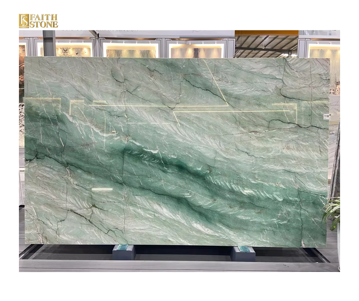 Brazil Emerald Quartzite Slabs Gaya Green Marble For Countertops Floor ...