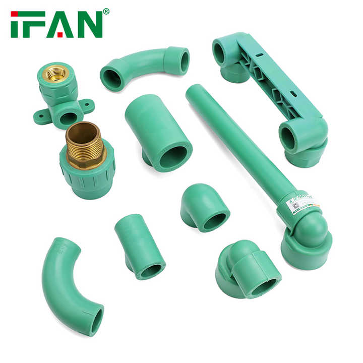 IFAN Free Sample PPR Fittings Plastic Pipe Connector PN25 PPR Water Pipes Fittings 20-125mm PPR ...