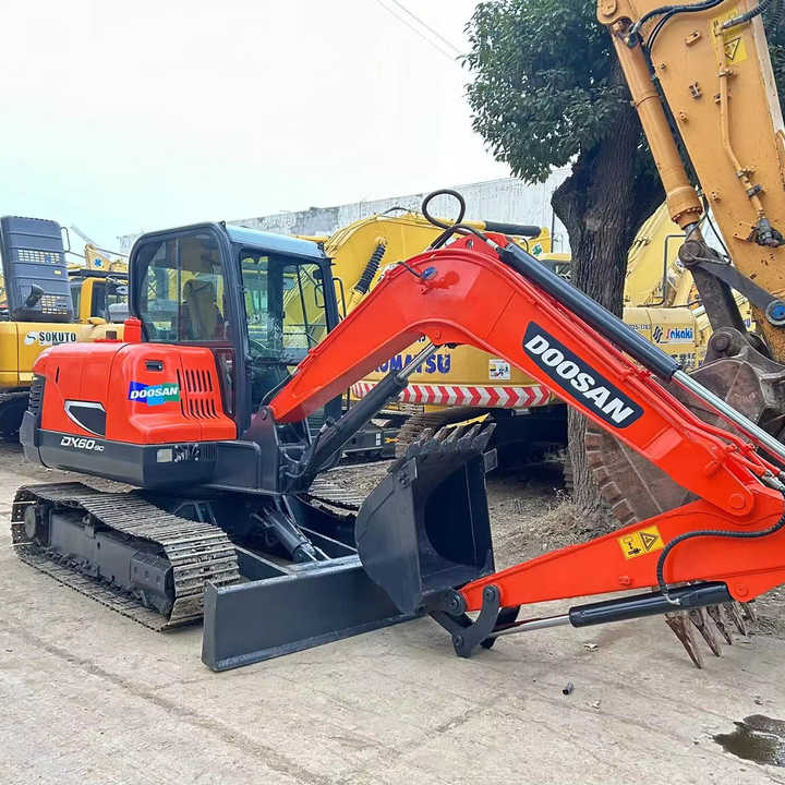 Doosan DX60 Ergonomic Cab Used Mini Hydraulic Excavator Ready for Pre ...
