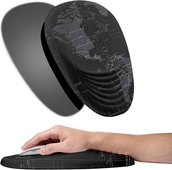Stepped-Wedge Design Ergonomic Mouse Pad with Memory Foam Wrist Rest ...