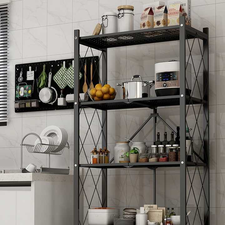 Best Selling New Foldable Kitchen Metal Display Book Rack Shelf with ...
