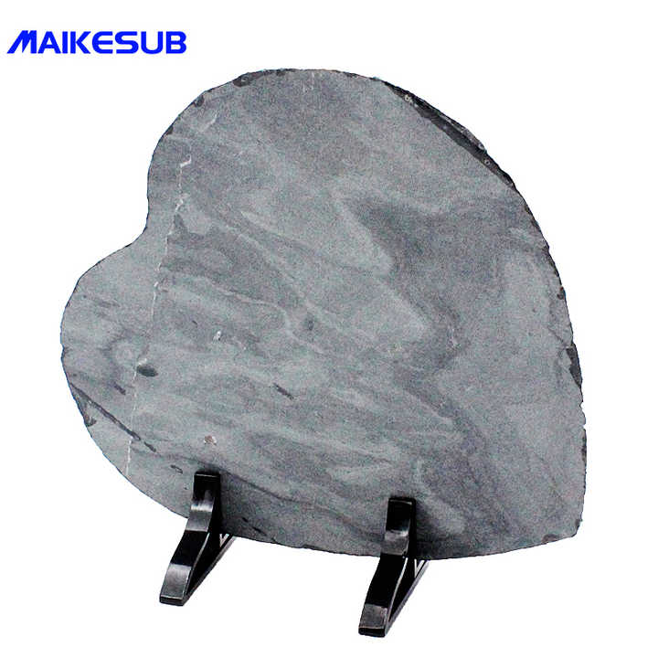 MK-59 Blank Slate Rock - Customizable Heart Shape Decor