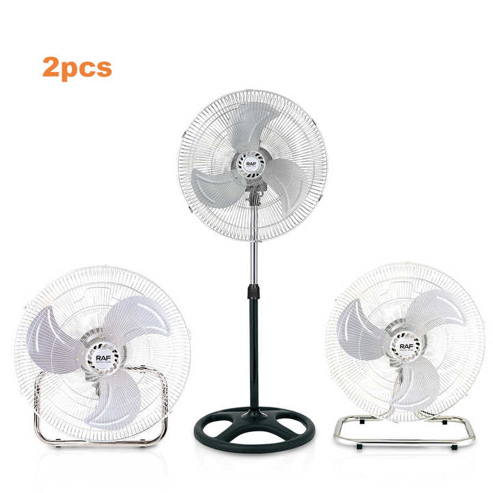 3 Speed Adjustable Tilt Electric Standing Fan - RAF 16-inch