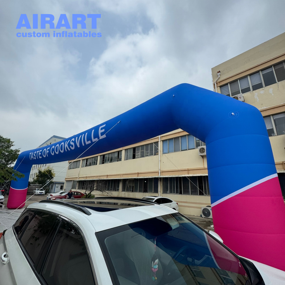 18m Wide 5m Tall Giant Inflatable Arch with Letter Printed for Site ...