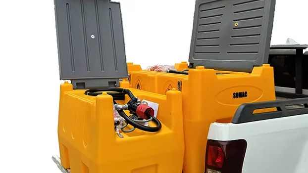 Plastic Diesel Fuel Tank 240 / 480L Portable Gasoline Tank with 12V ...